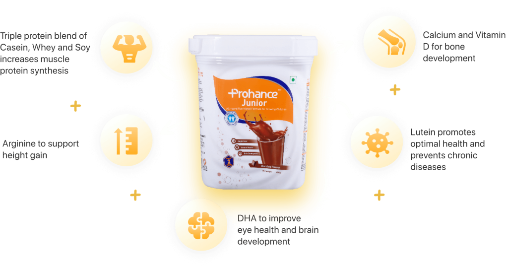 Prohance Junior Chocolate: Buy Kids Protein Powder in Chocolate Flavor