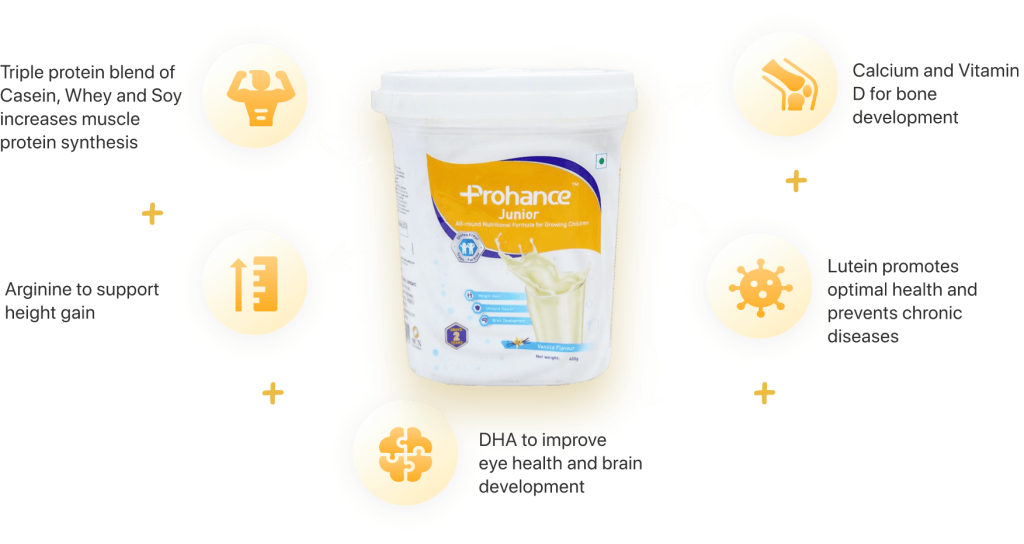 Prohance Junior Vanilla: Buy Kids Protein Powder in Vanilla Flavor